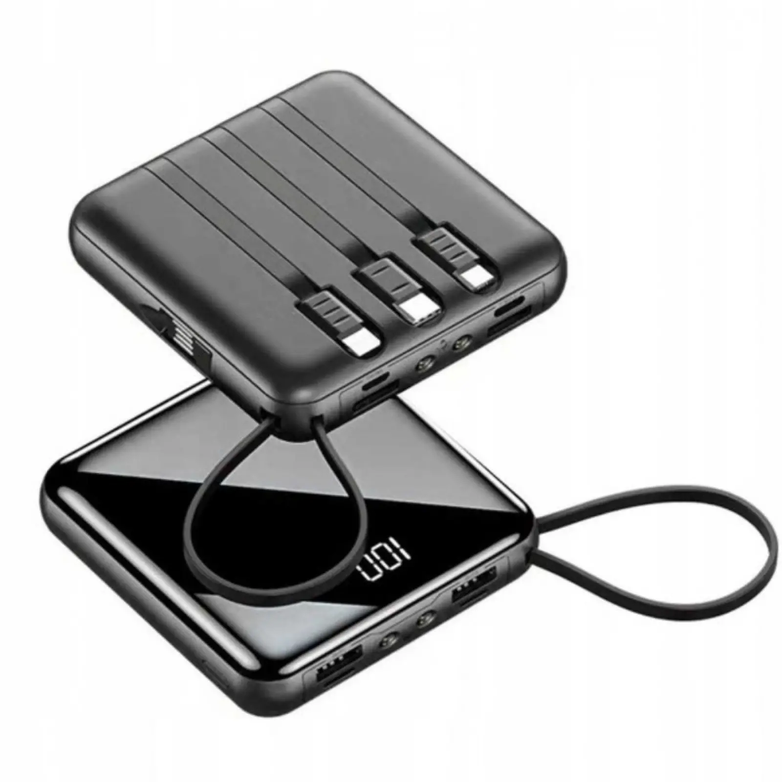 Caseier 20,000mAh Mini Power Bank With Powerbanks Cable Led Flashlight ...