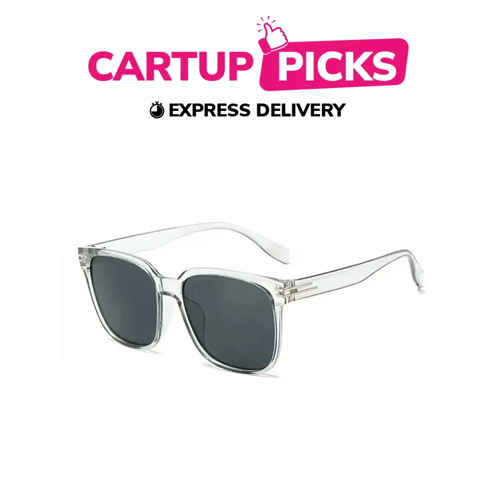 Transparent Frame Sunglasses for Men