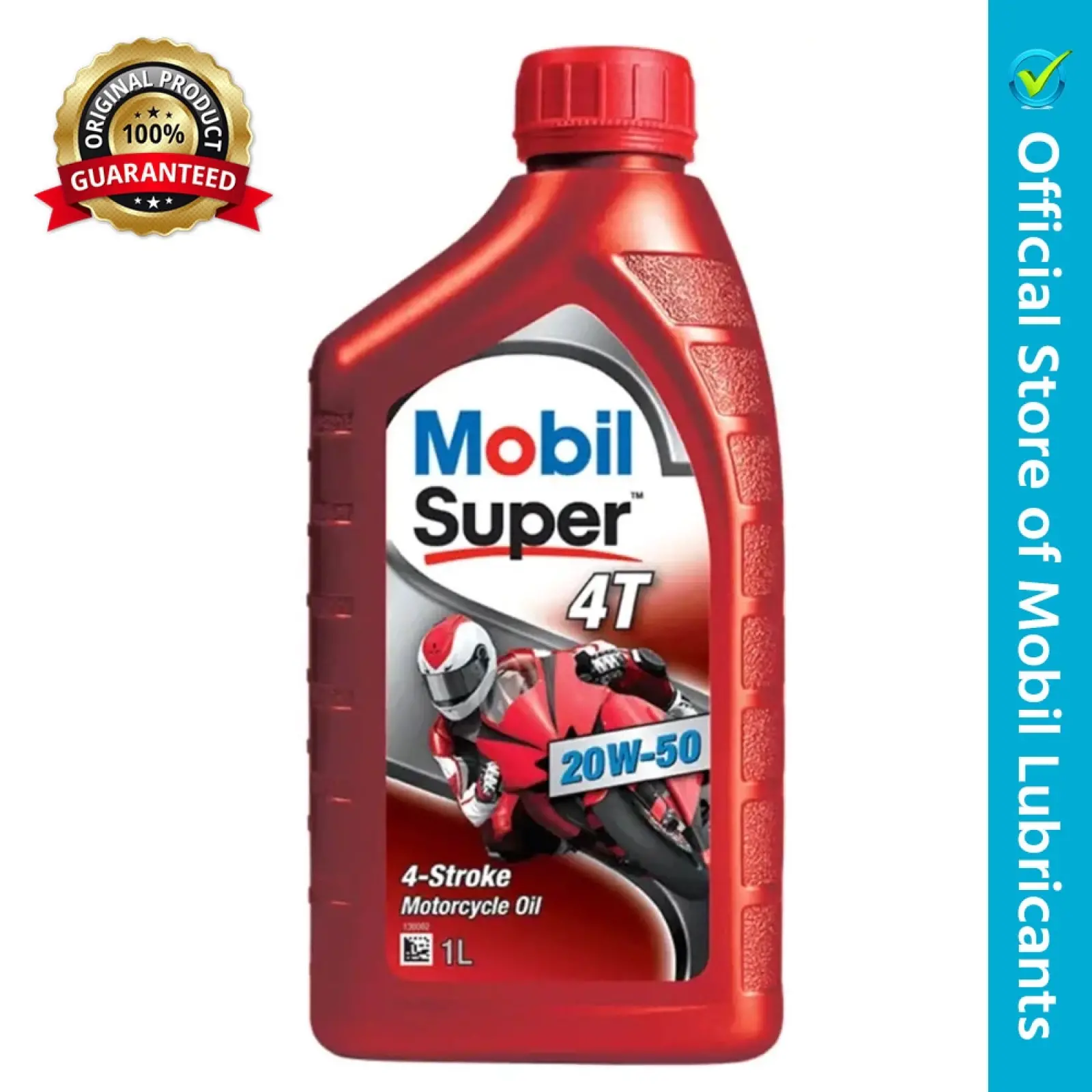 Mobil Super 4T 20W-50 Motorcycle engine oil - 1 Liter