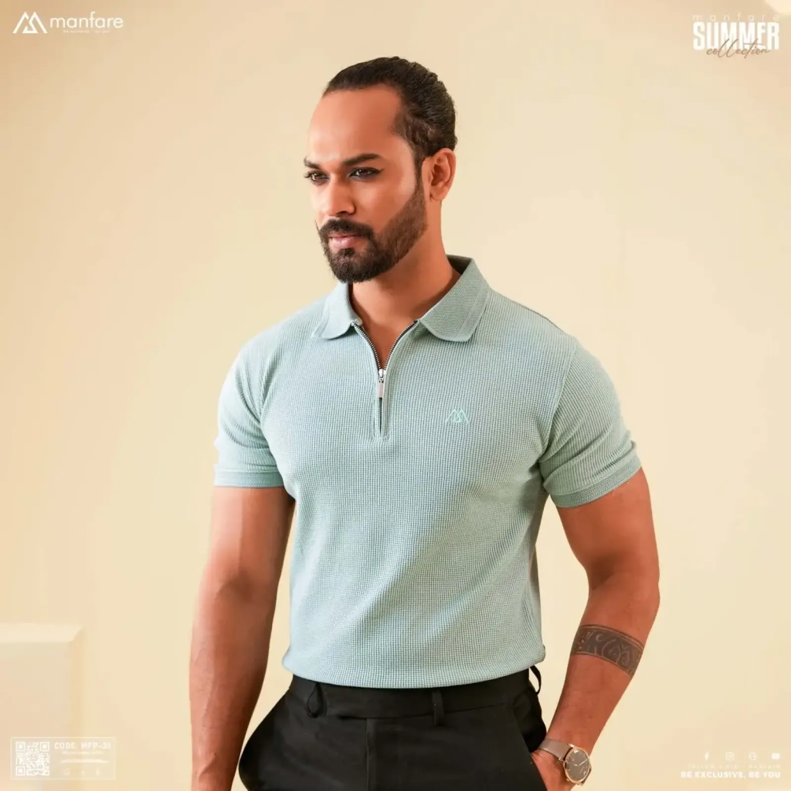 Manfare Premium Zipper Polo For Men | MFP-31