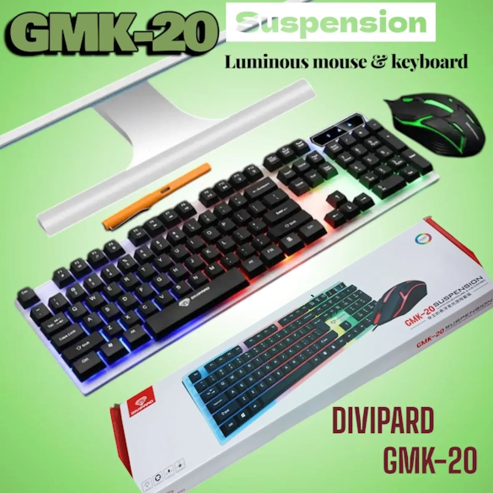 Gaming Mouse And Keyboard Combo GMK-20 Rgb Keyboard Mouse Combo With ...
