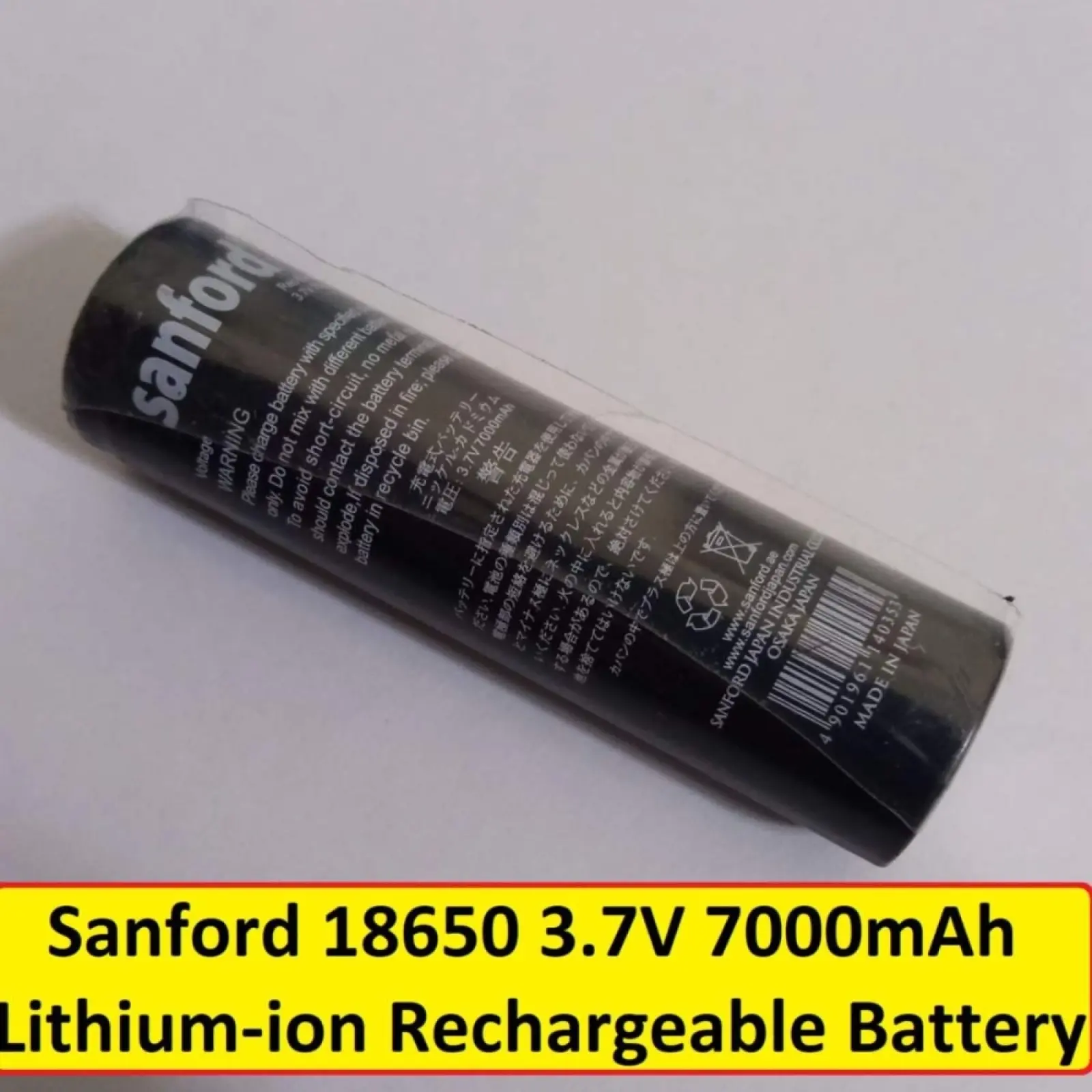 18650 3.7V 7000mAh Sanford Strong Light Lithium-ion Rechargeable ...