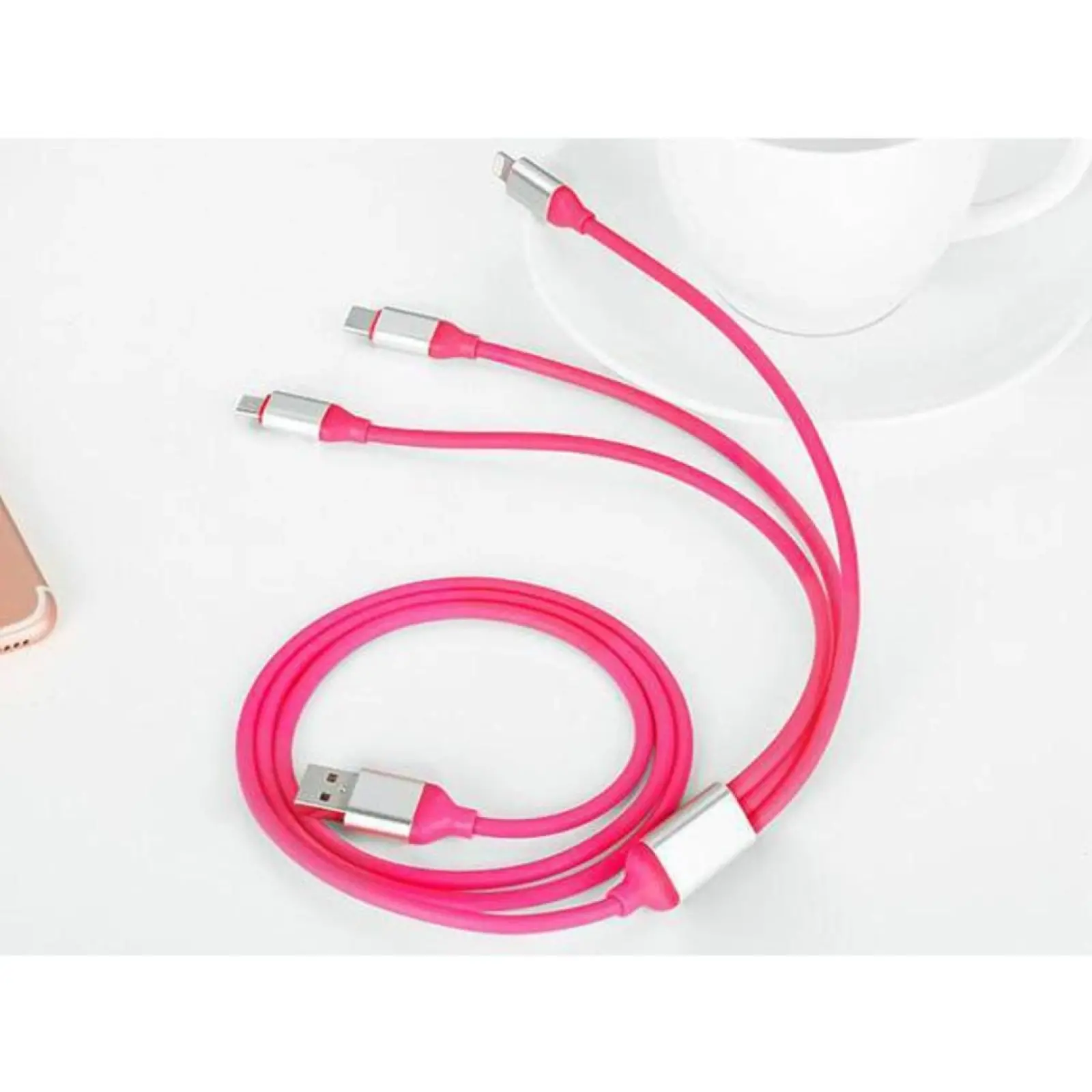 Type-C / Micro USB / Lightning Multi Charging Cable 3-in-1