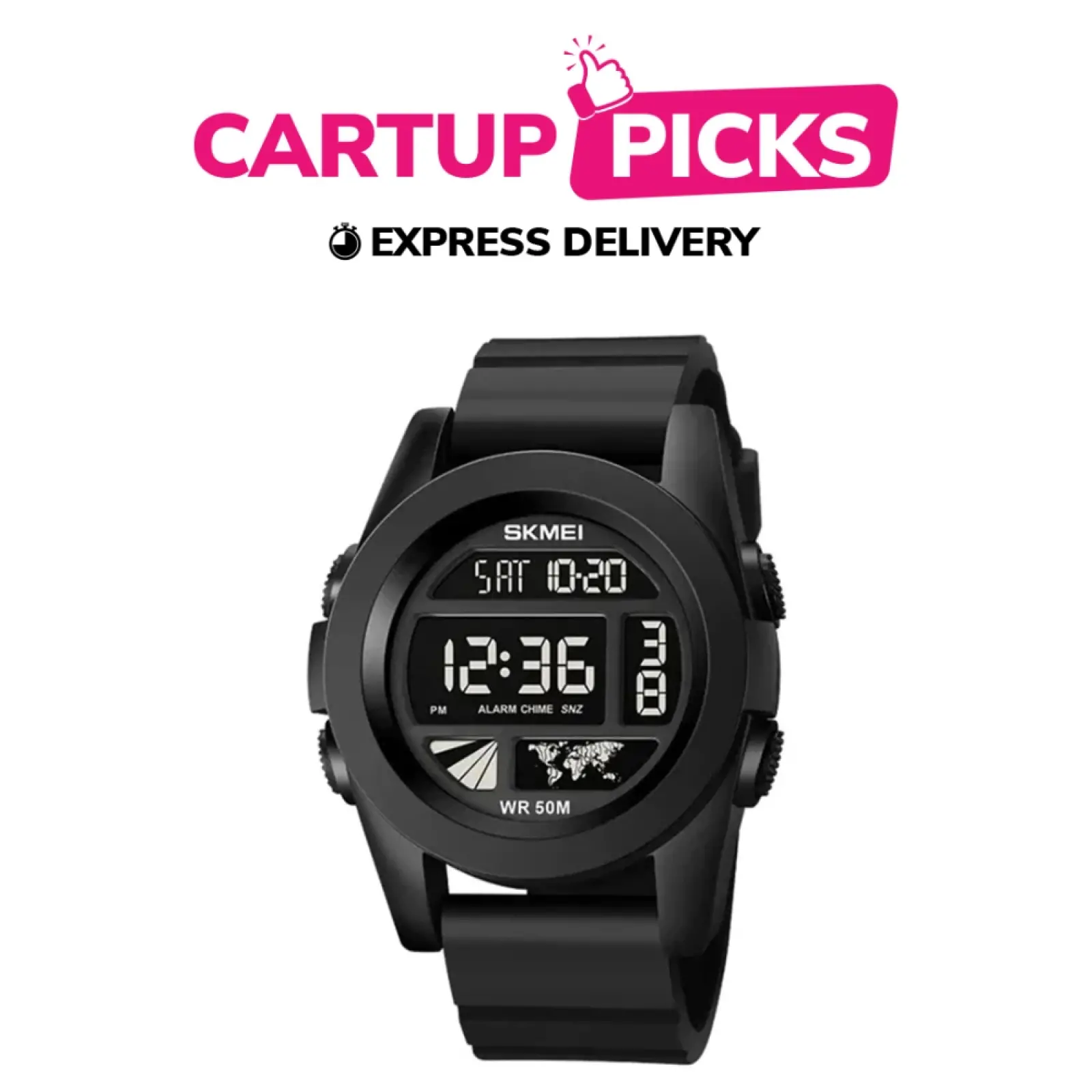 Men Fashion Stopwatch Luminous Waterproof Digital Sports Men's Watch