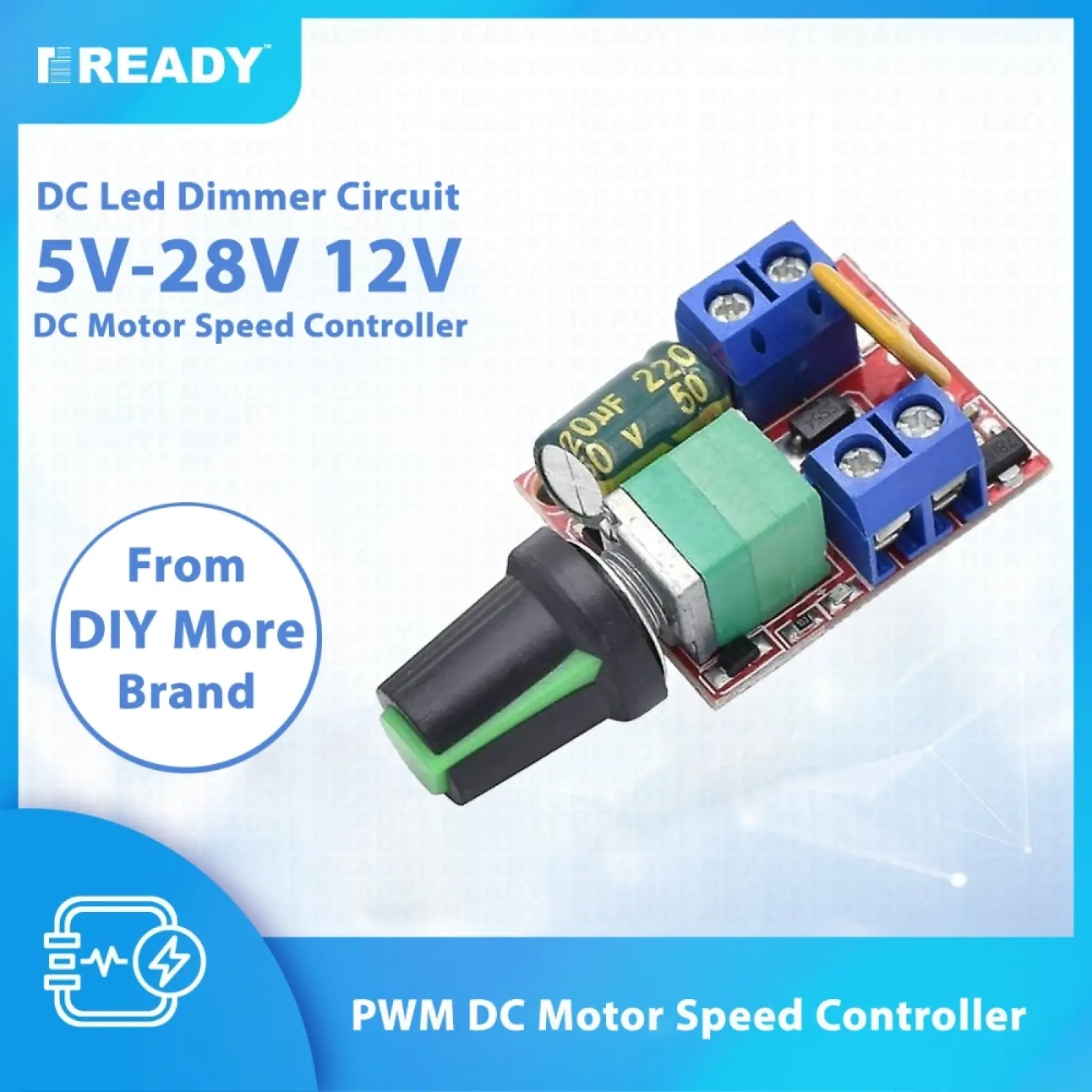 DC Motor PWM Speed Controller 3V-35V Speed Control Switch LED Dimmer-5 ...