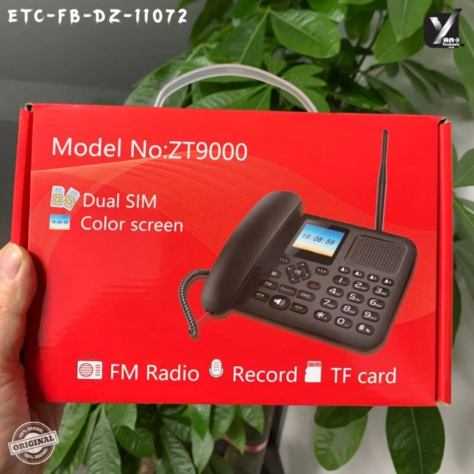 DLNA ZT9000 Dual Sim Land Phone With Color Display FM Radio