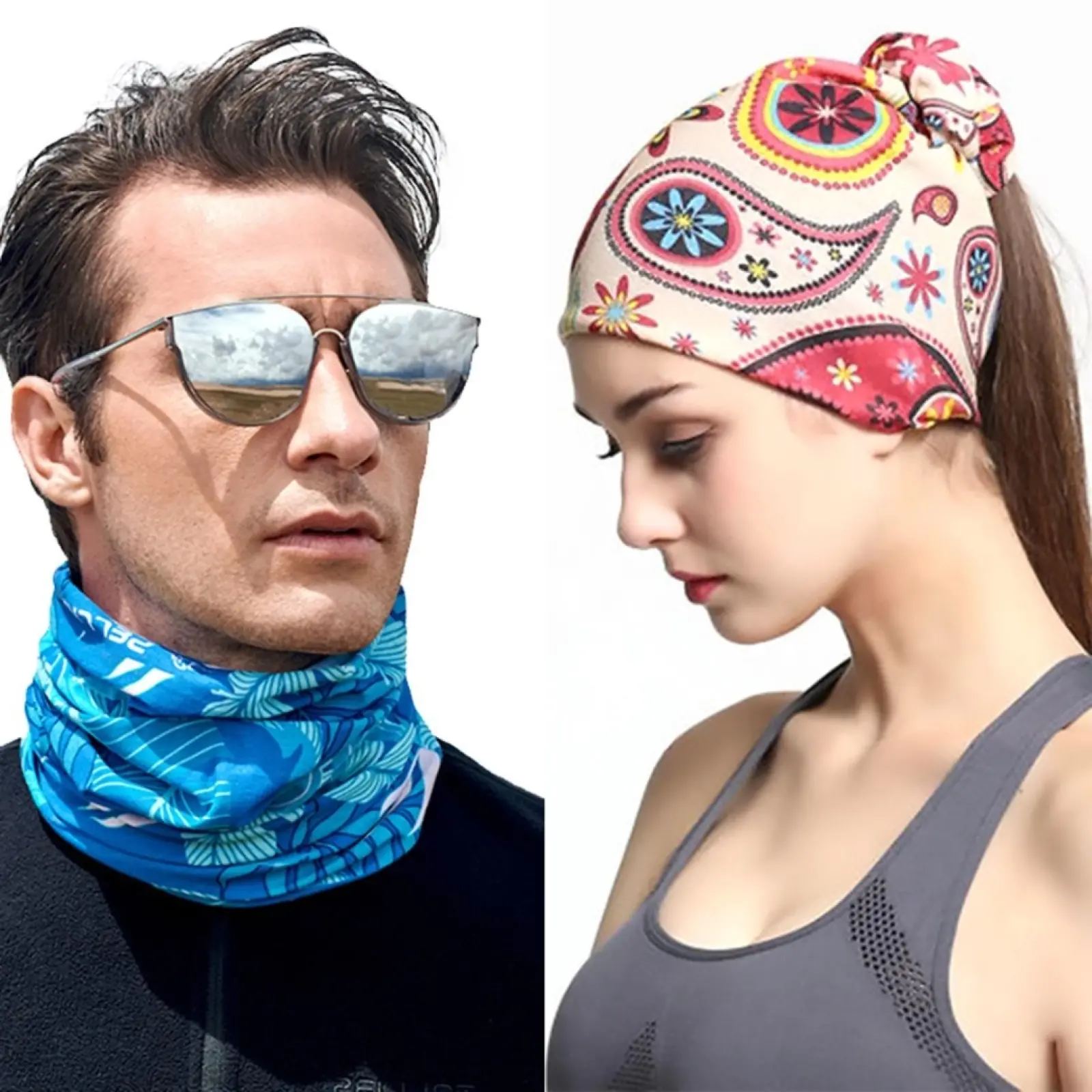 motorcycle custom design logo seamless tube neck gaitor scarf sports ...