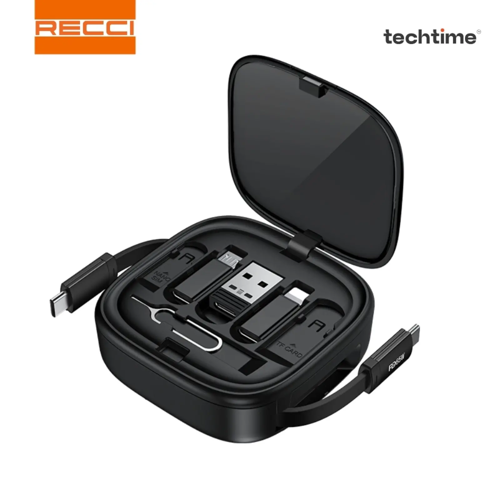Recci RS36T Multifunction (5-in-1 ) PD65W Fast Charging DATA CABLE SET