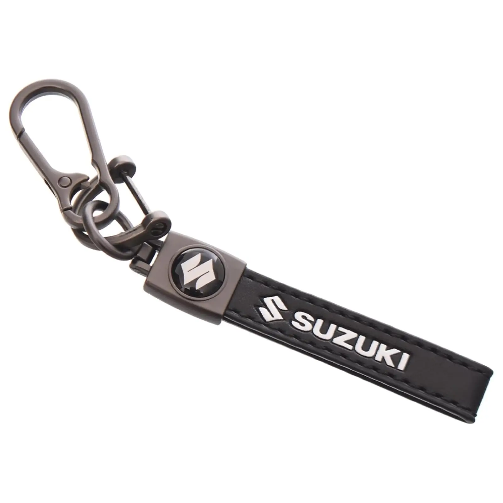 Suzuki Universal Leather Logo Key Ring For Bike Motorcycle Car Honda ...