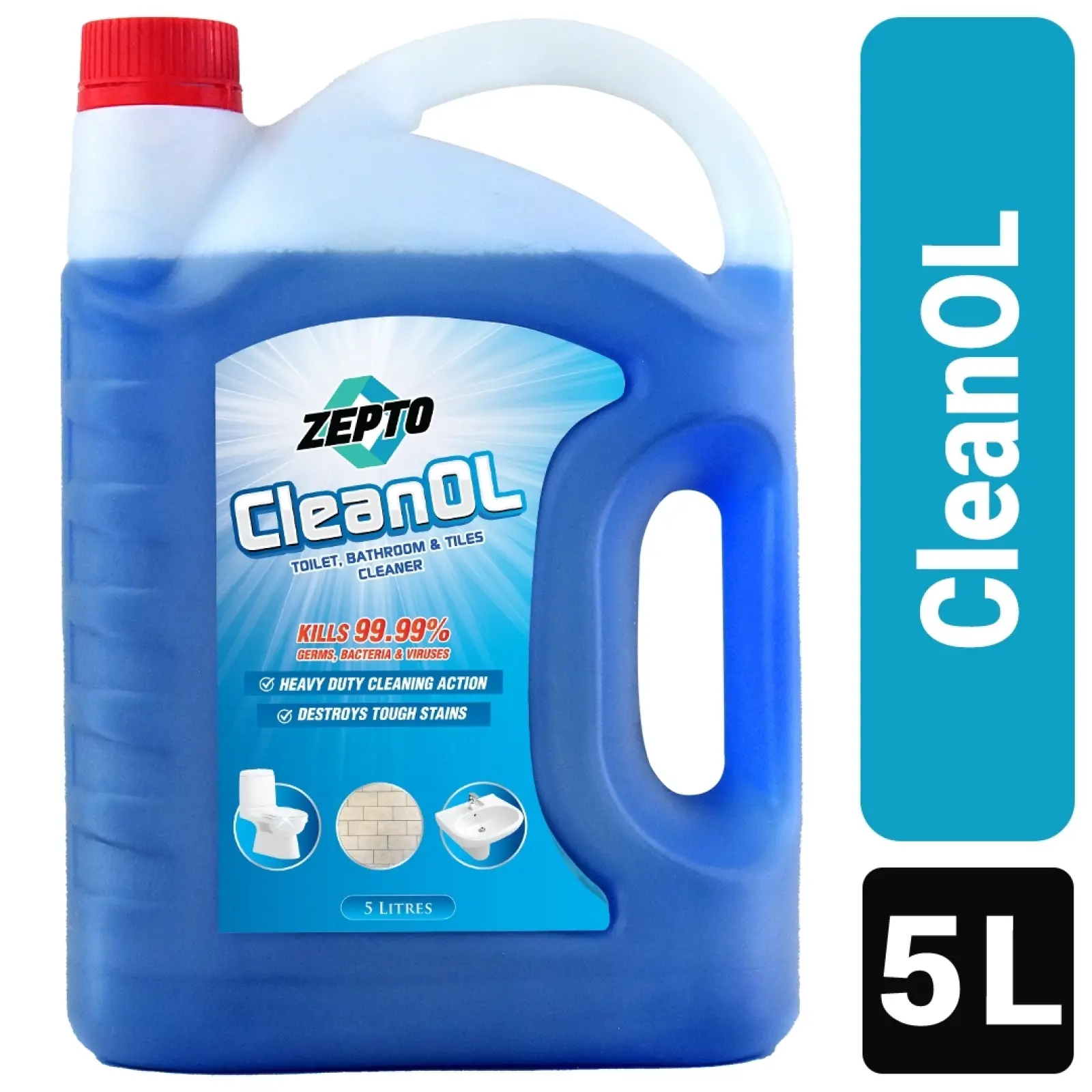 CleanOL - Best Toilet, Bathroom and Tiles Cleaner - 5 Litter