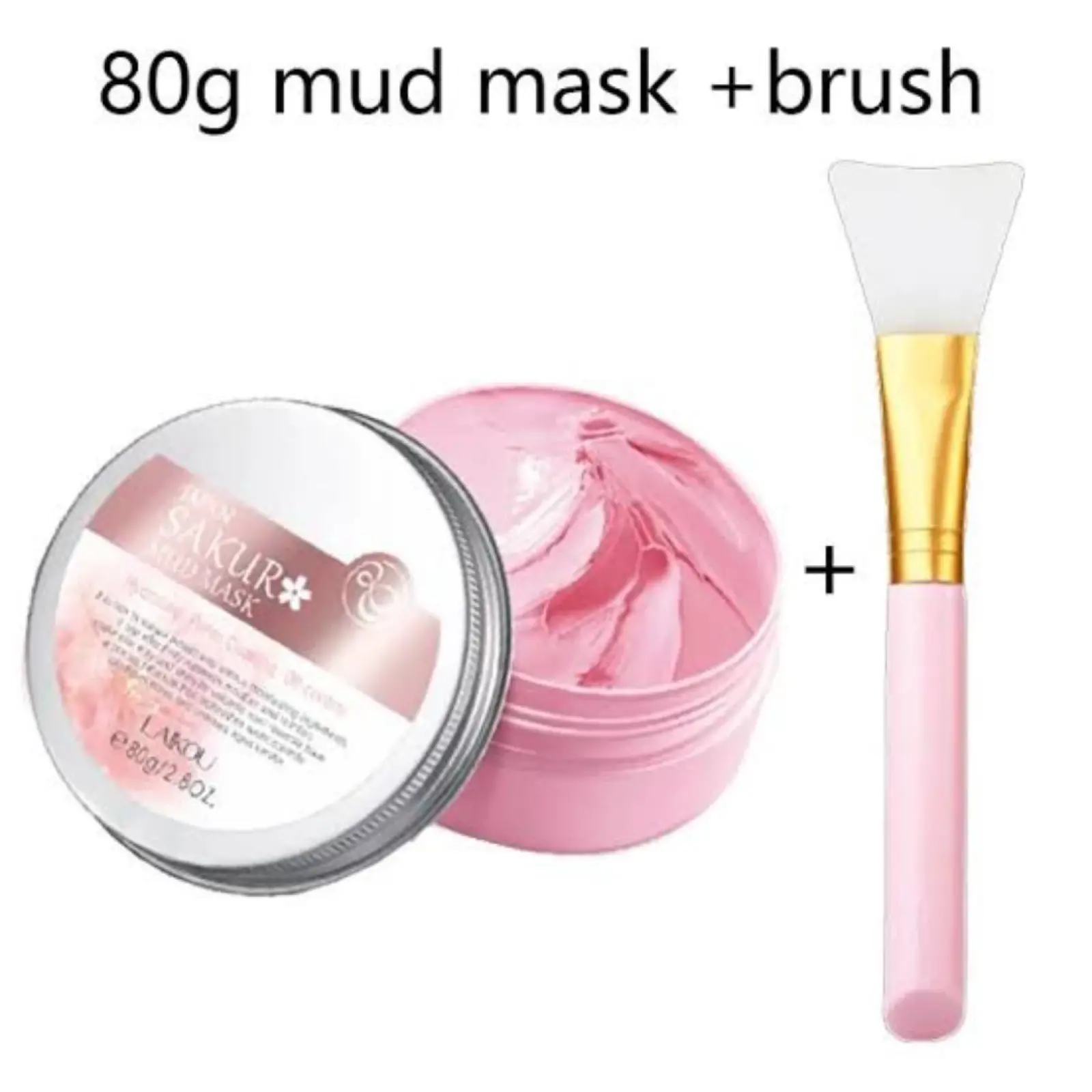 LAIKOU Japan Sakura Clay Mask Deep Cleansing Whitening Repair Skin Mud ...