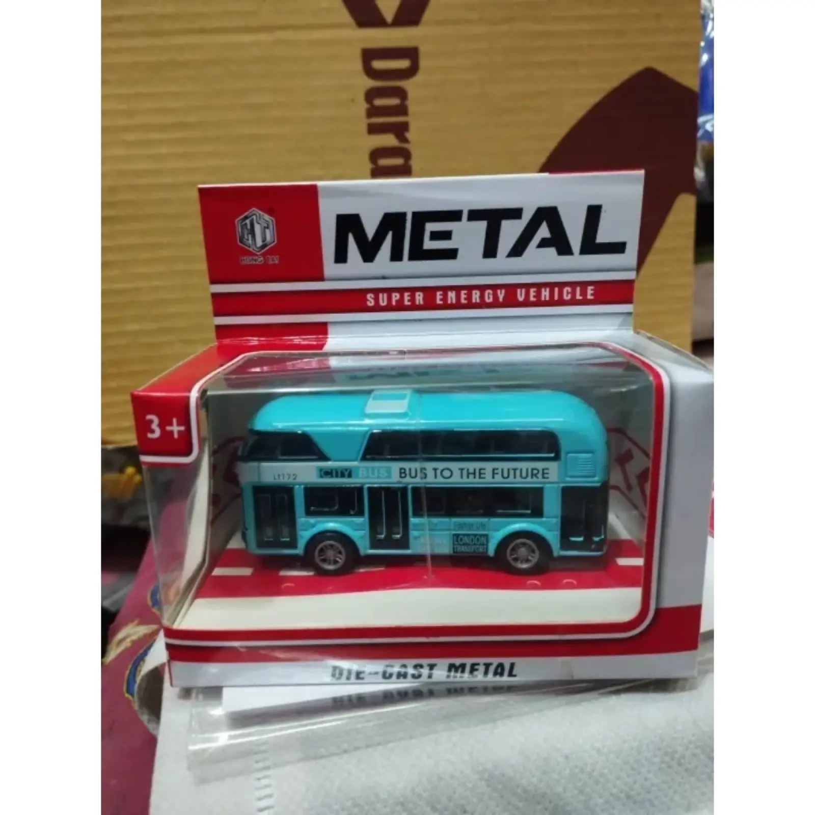 Double-Decker Bus London Bus Design Car s Sightseeing Bus Vehicles Toy