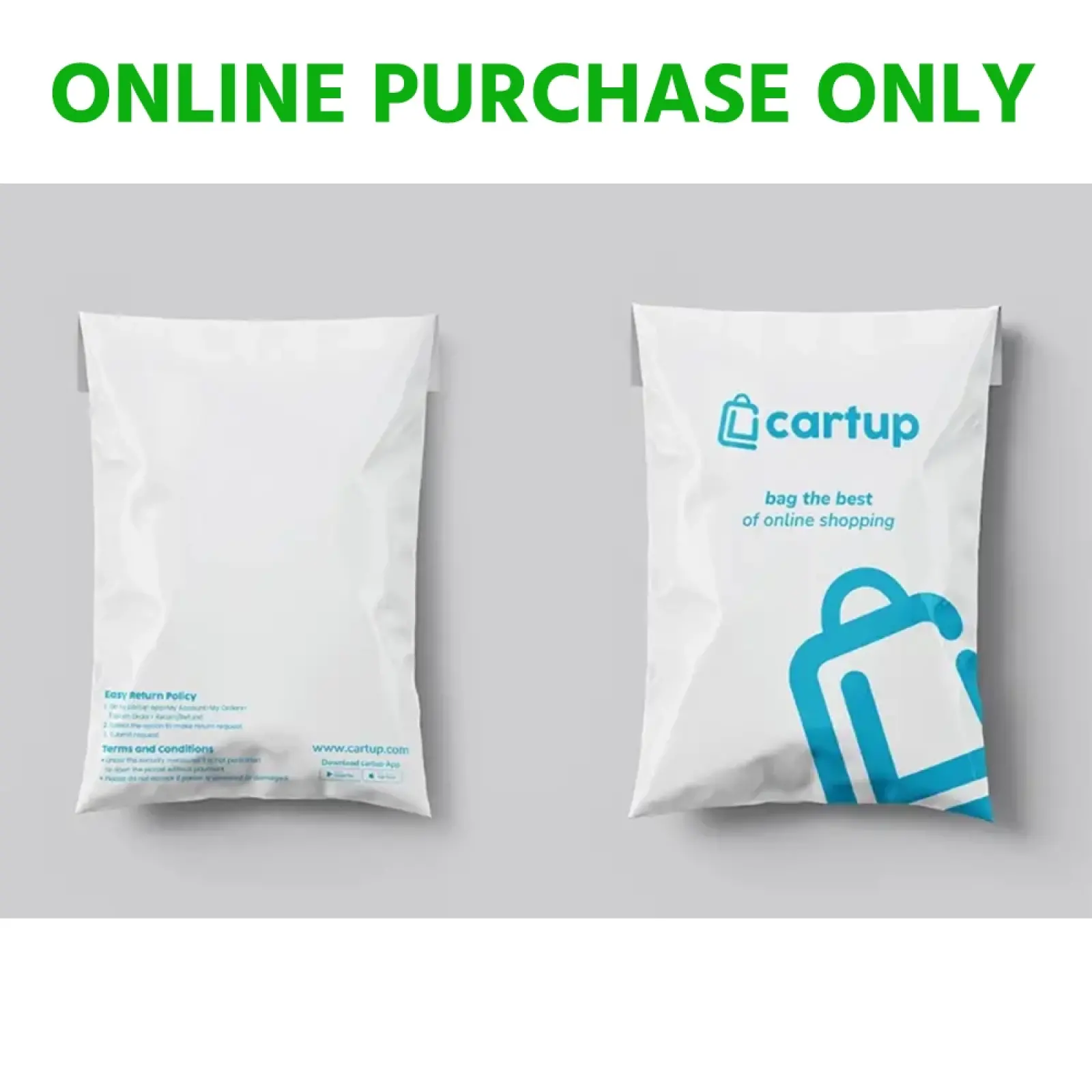 Cartup Small Poly - 23 x 20 x 3 cm - (Bundle of 20 Pcs)