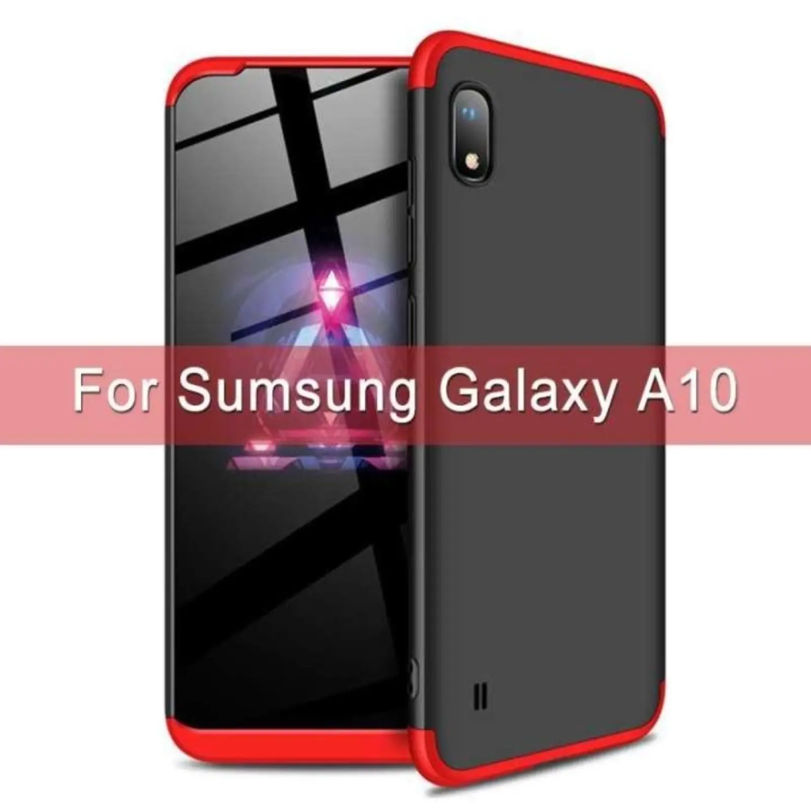 Samsung Galaxy A10 - 360 Degree Full Protection Back Cover Red 'GKK