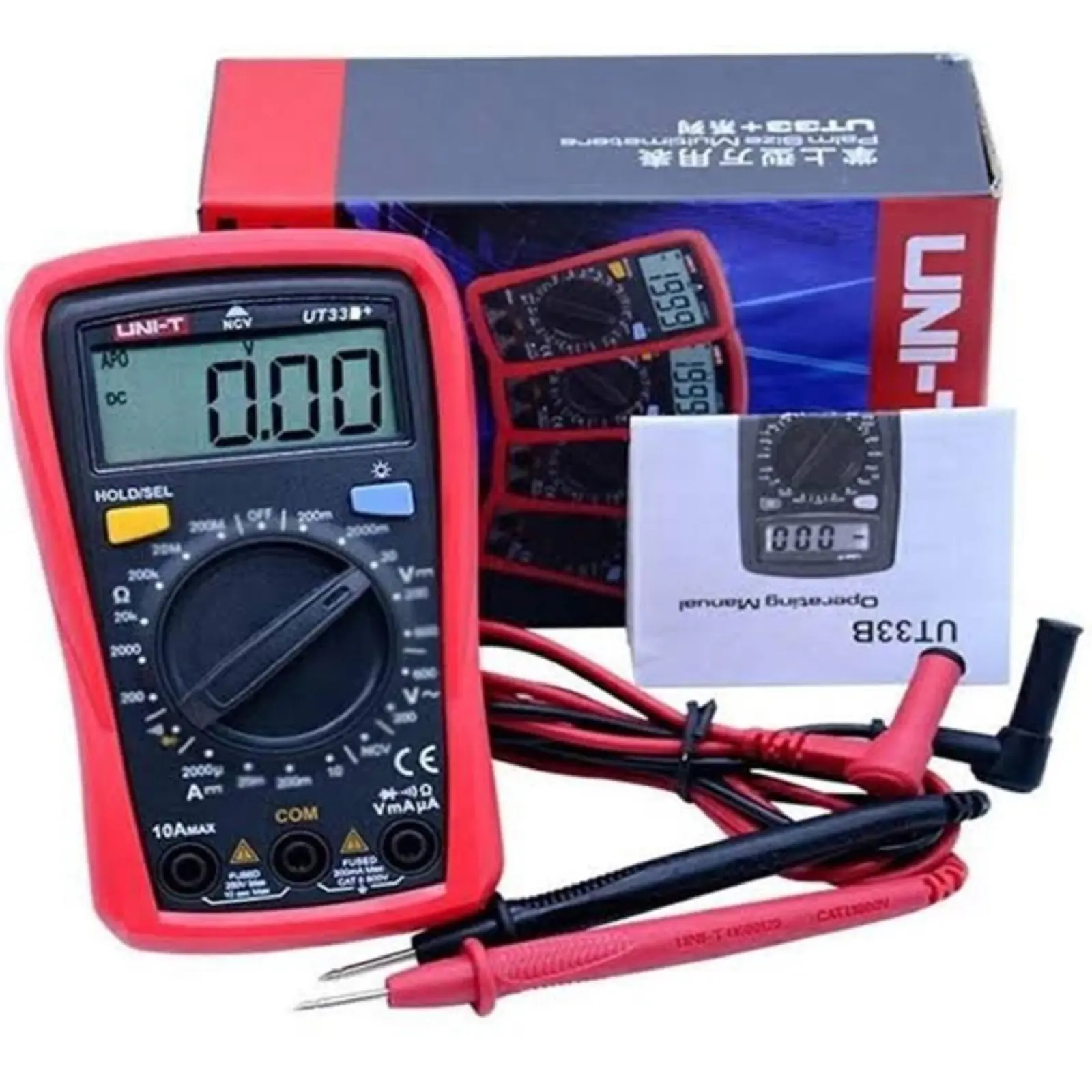 Unit Ut 33 B+ Digital Multi Miter Current Ac Dc Voltege Registance Diode