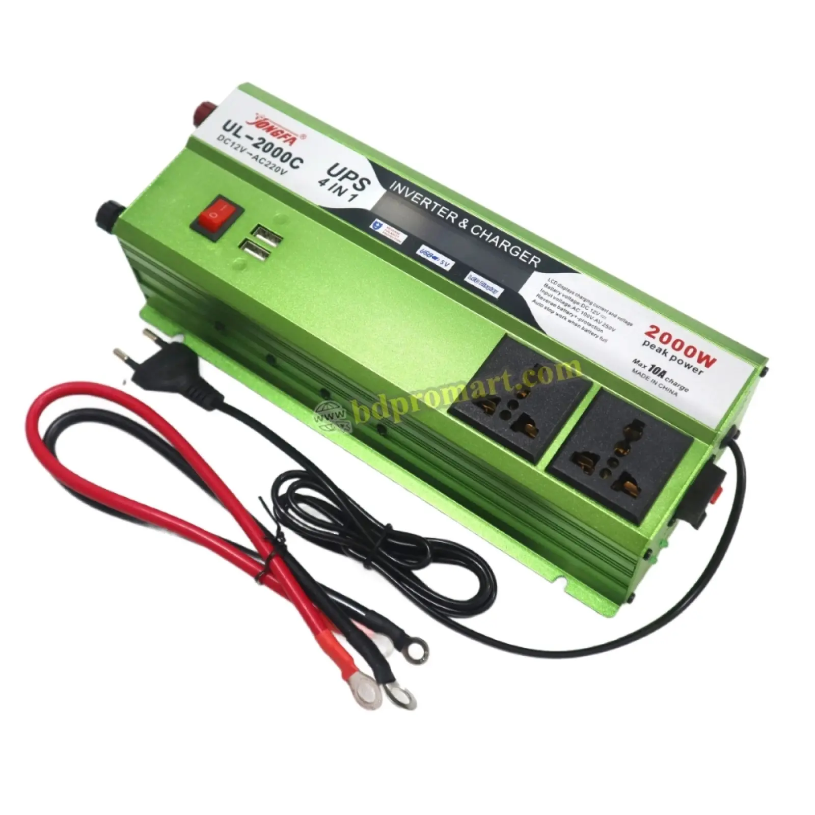 Yongfa 2000w Digital IPS - Digital 4 in 1 IPS UPS Inverter & Charger UL ...