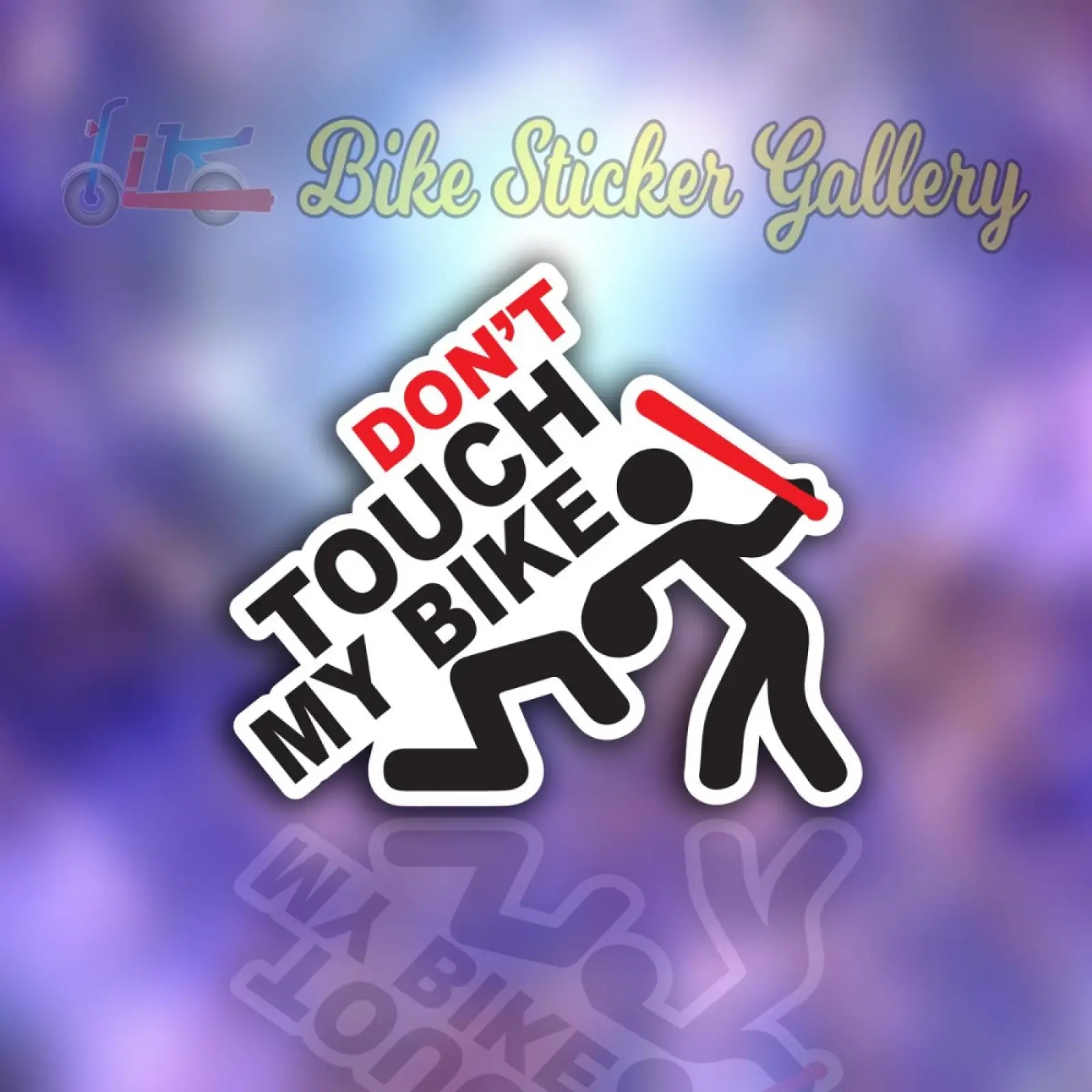 Bike Sticker- Don't touch my bike (Waterproof & Premium quality)/Bike ...