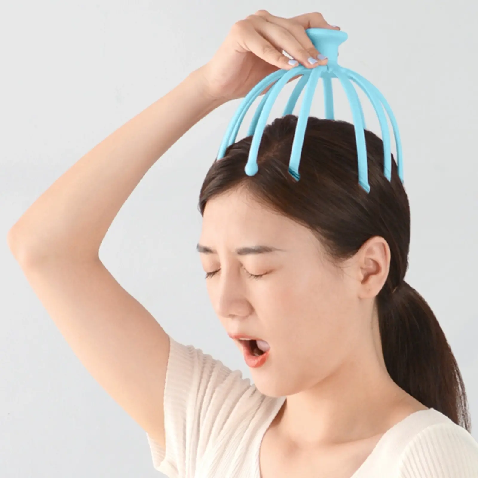 Octopus Head Massager Spa Healing Alloy Health Care Tool Body Head ...