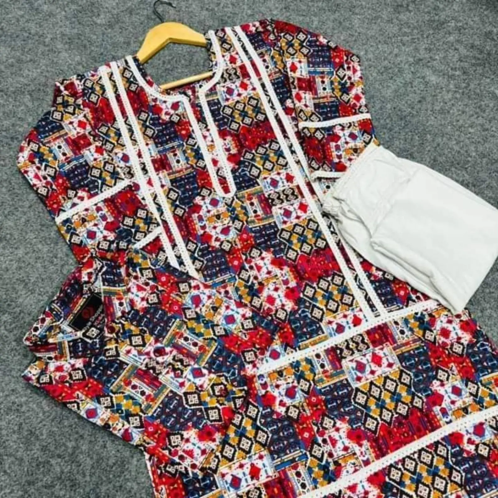 Ready Made Slab Cotton Viral Couple Set Matching Dress Traditionally ...