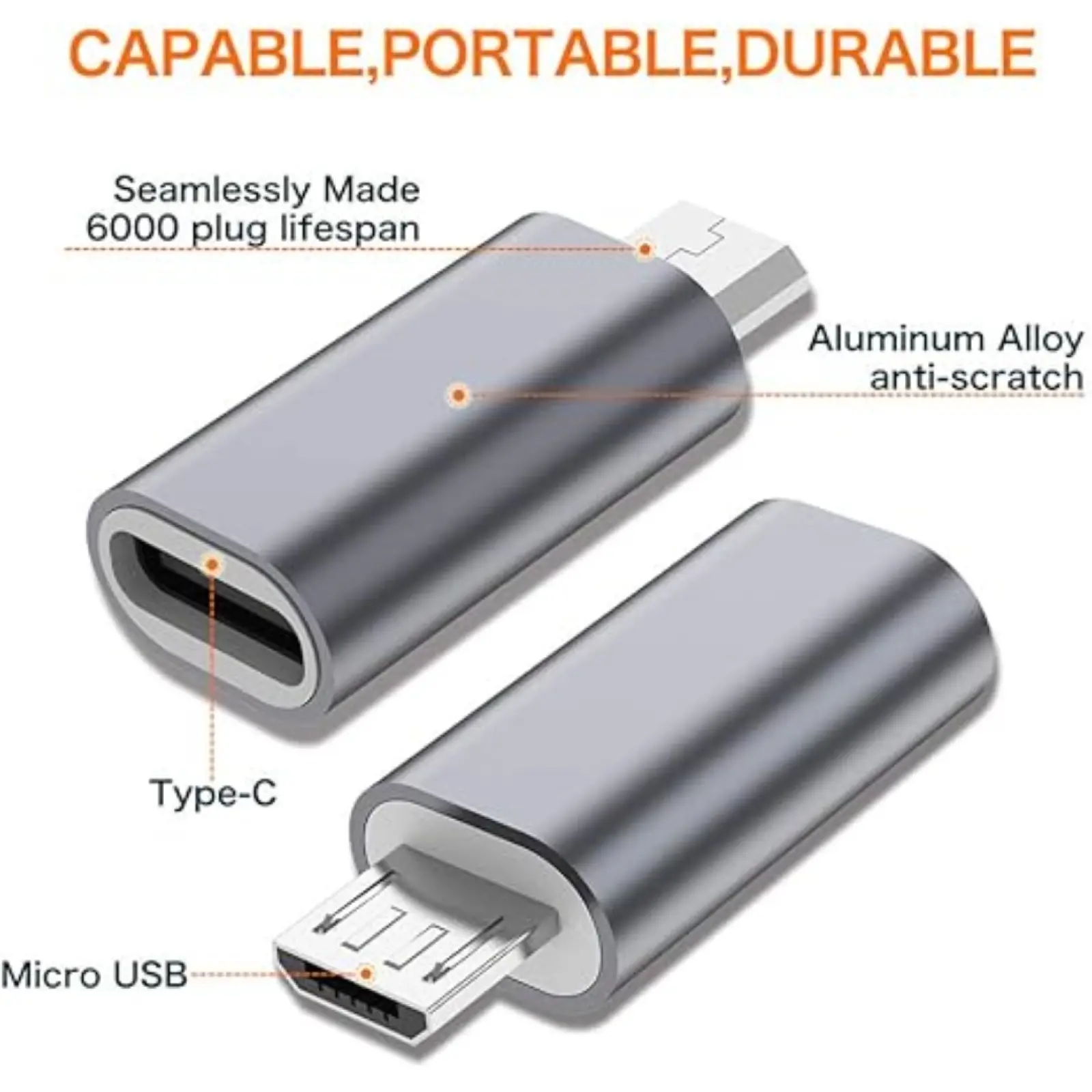 Type C to Micro USB Type B Converter Type C Female to Micro USB Type B ...