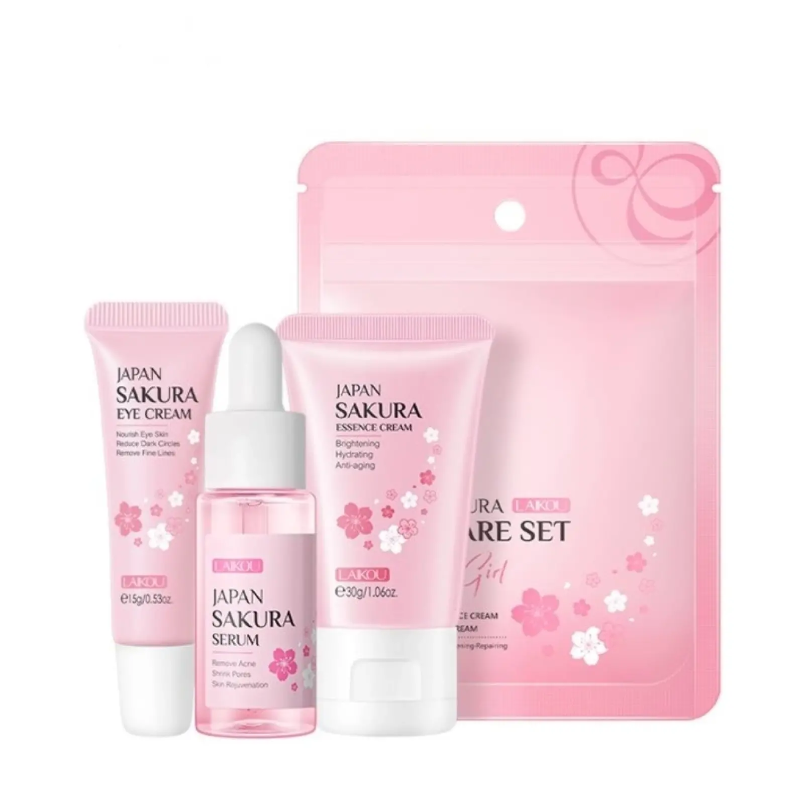 Laikou Sakura Skin & Eye Care Set (3Pcs)