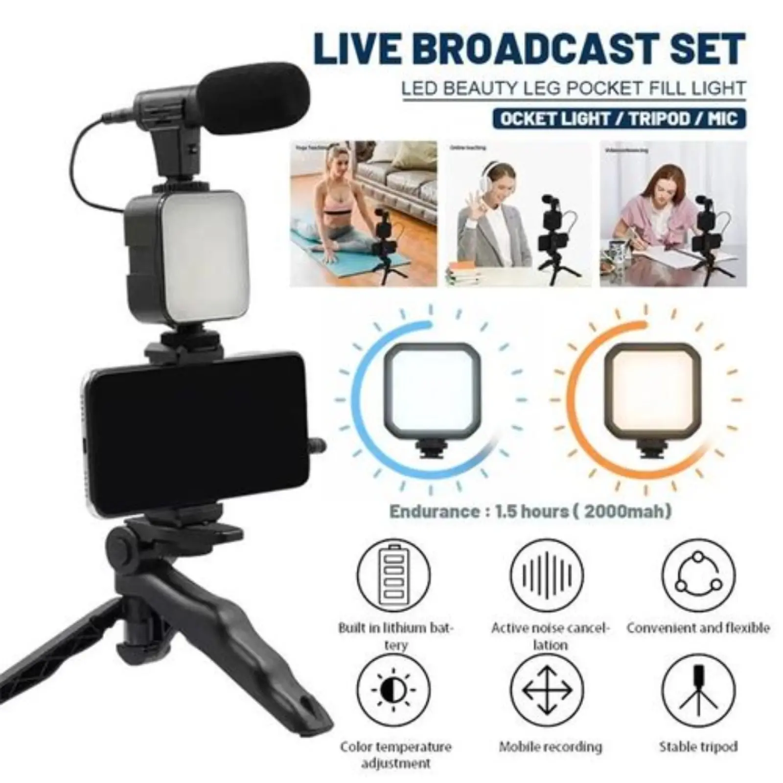 AY-49 Video Recording Kit with Microphone for Starter Kids Video ...