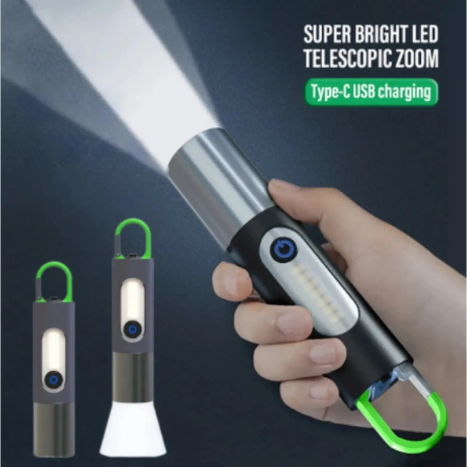 LED Mini Flashlight - Torchlight + multifunctional Torchlight USB ...