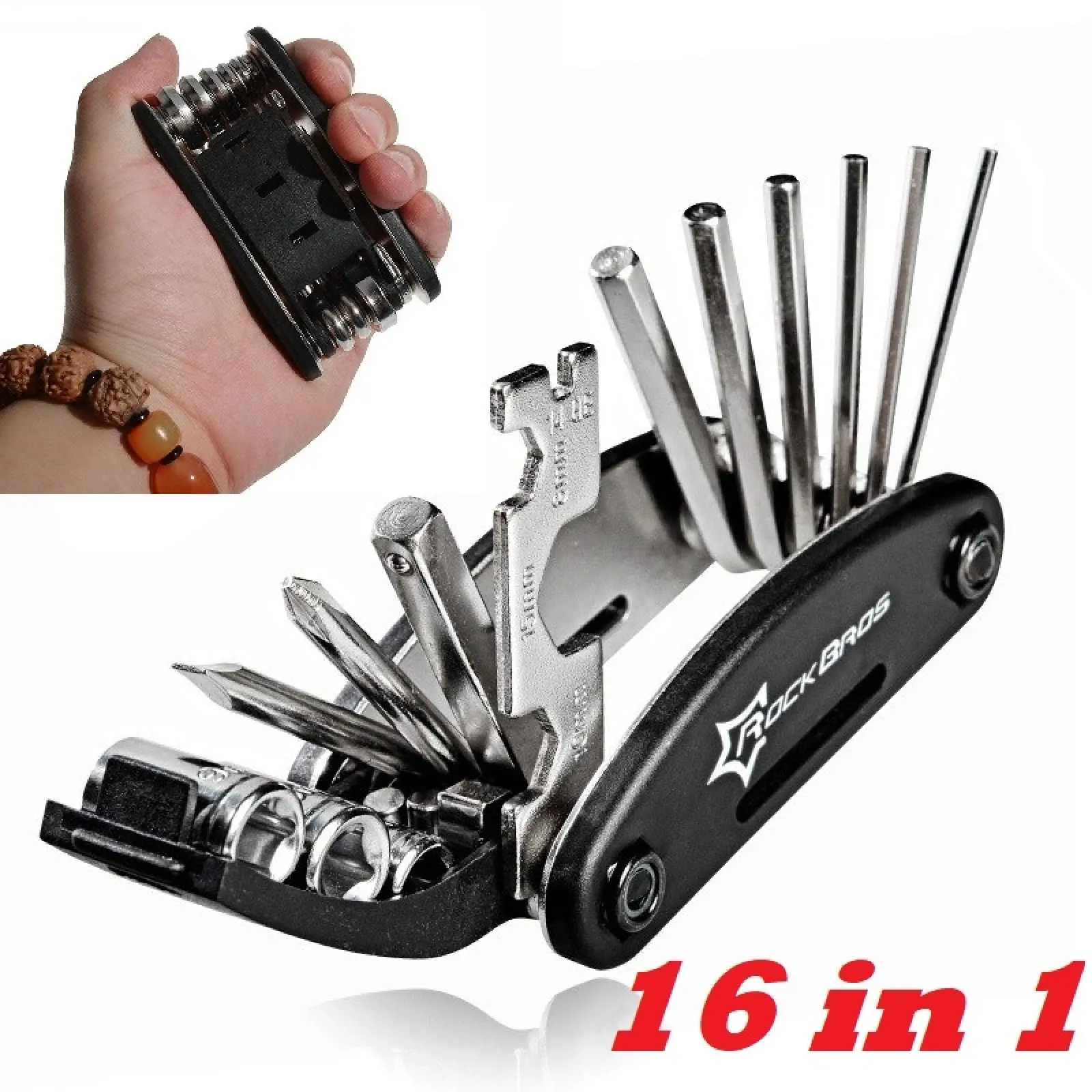 Multipurpose Cycle Tool Kit 16 in 1
