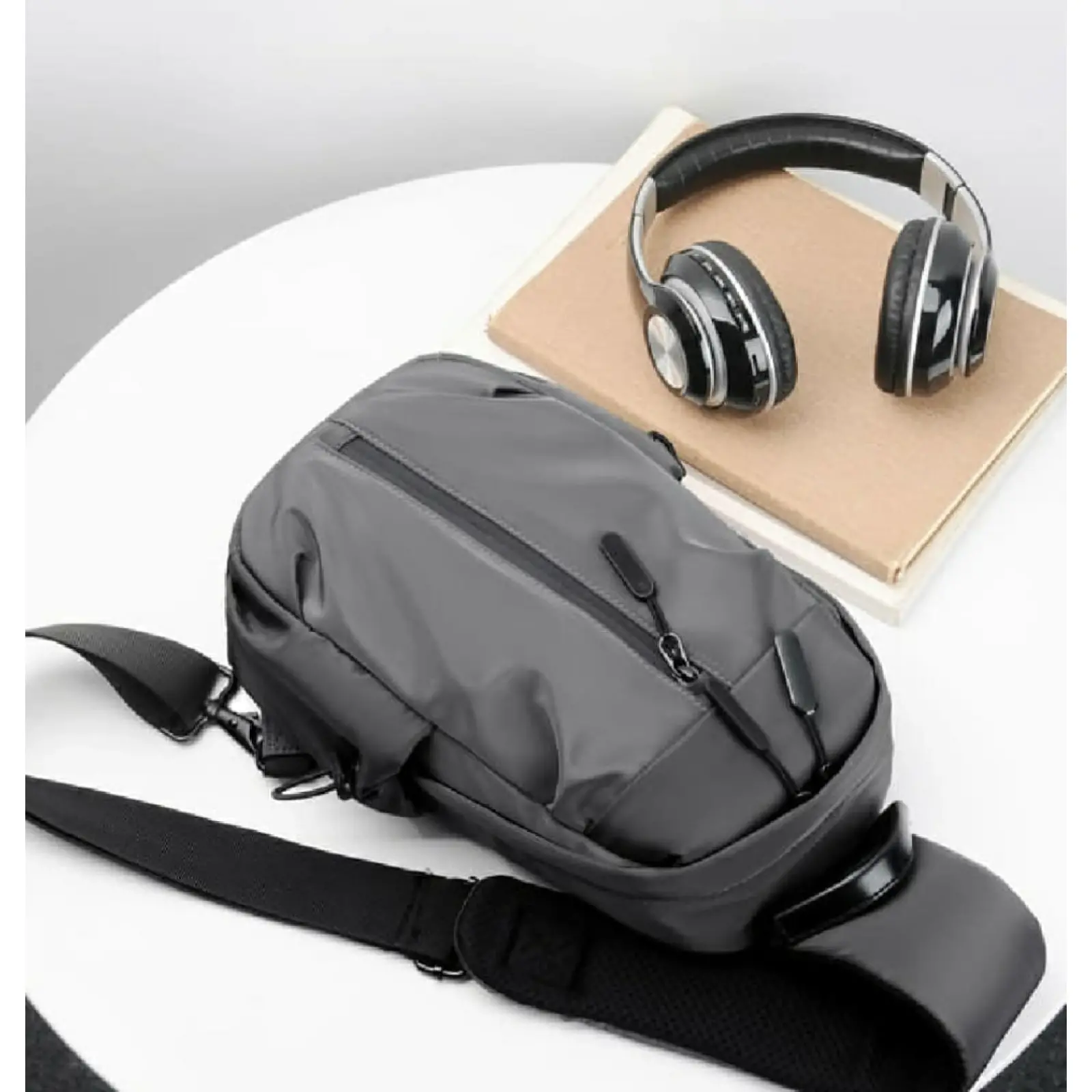 Crossbody bag pack for man Chinese design shoulder belt bag