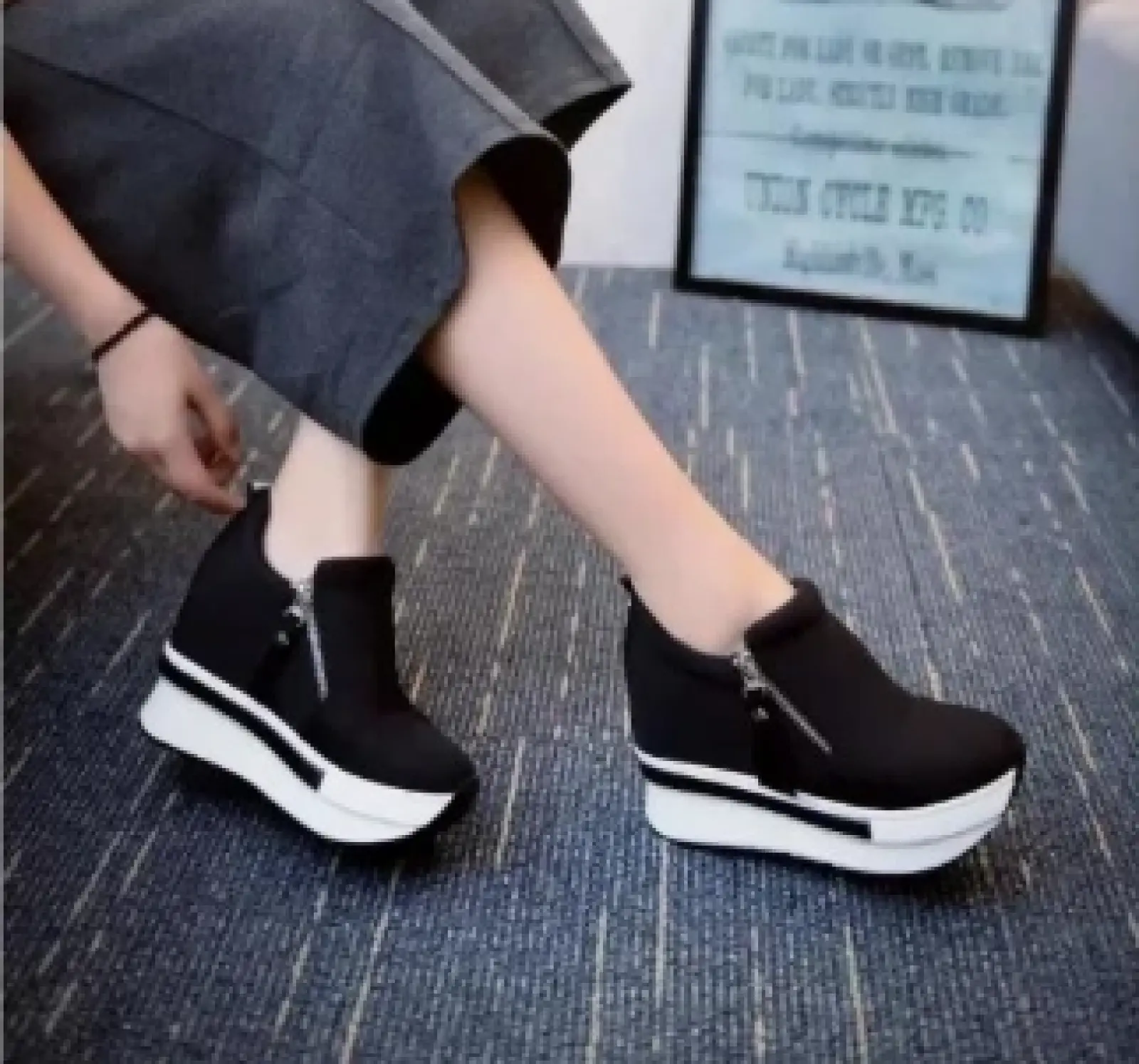 2025 New Platform Sneakers Women Shoes Red Casual Shoes Comfortable ...